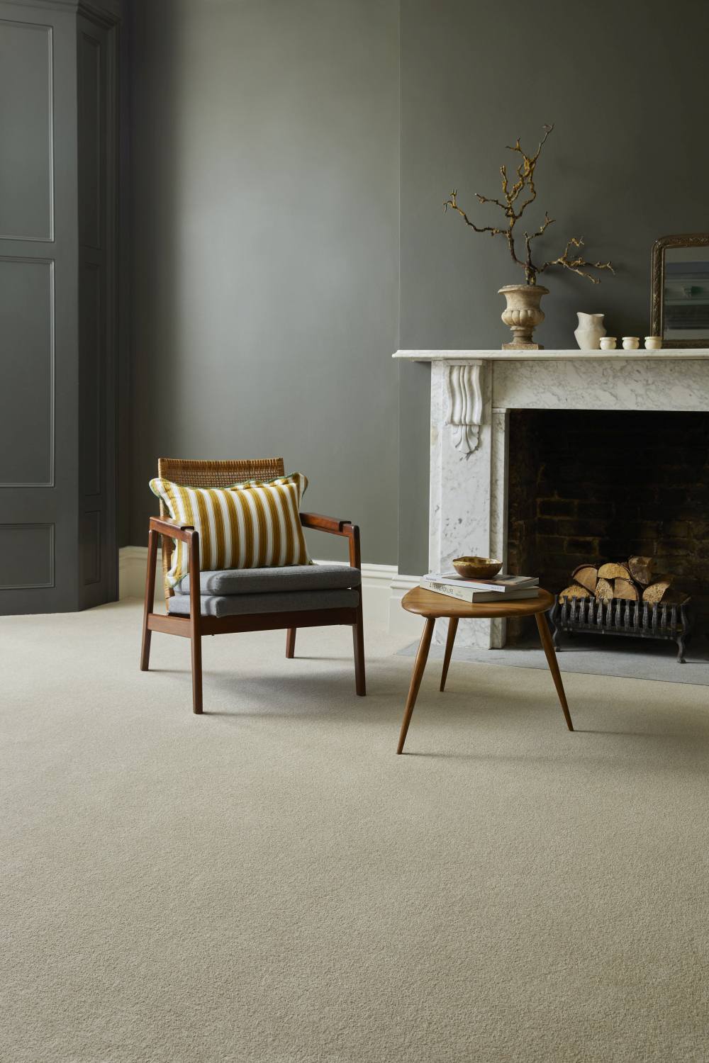 Perendale Supreme Wool Twist Carpet - Shell