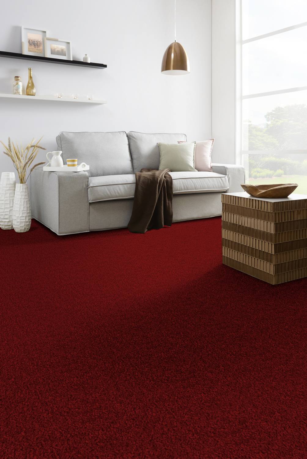 Dublin Twist Carpet - 18 Burgundy Bliss